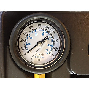 PMD Products Diesel Engine Compression Pressure Tester is Compatible with Repair and Replace on GM Duramax Ford Powerstroke Cummins International NAVISTAR Detroit CAT Perkins Engines 1000PSI