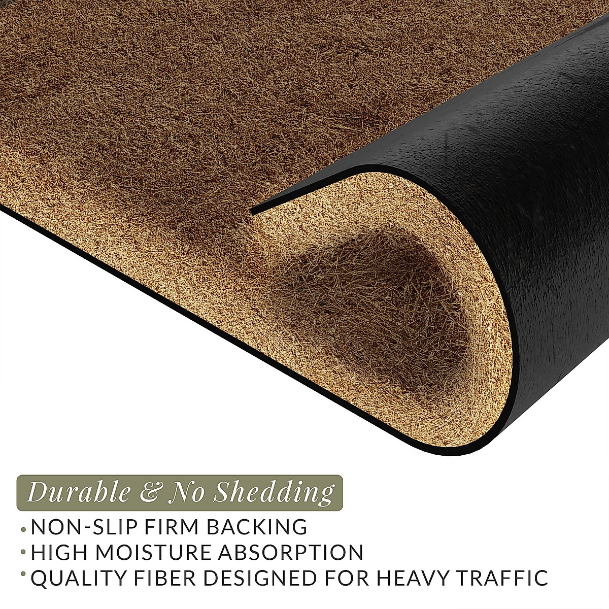 Barnyard Designs Doormat Welcome Mat for Outdoors, Large Front Door Entrance Mat, 30x17, Brown (Home Sweet Home)