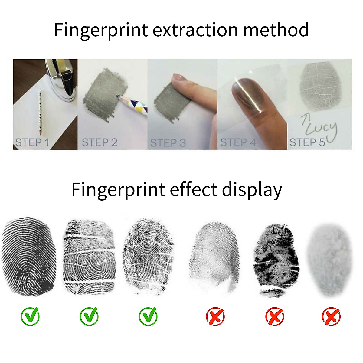 U ZERO Custom Actual Fingerprint Necklace Handwriting Text Engraved Necklace Personalized Memorial Gift