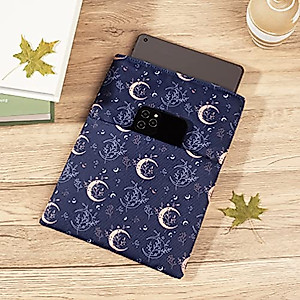 The Great Oak Midnight Sky - Padded Book Sleeve - Size 8.5'' x 11'' - Zippered Pocket - Book/Planner/Kindle Cover (Medium)