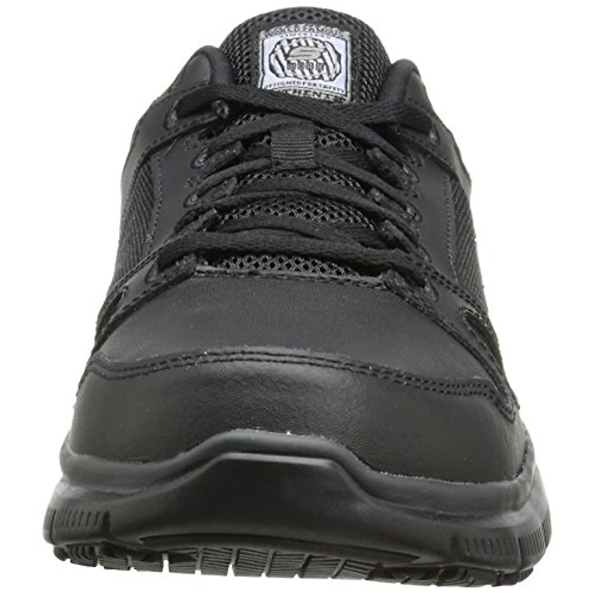 Skechers Men's Flex Advantage Sr Work Shoe, Black, 14 W US