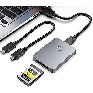 CFexpress Card Reader, USB 3.2 Gen 2 10Gbps CFexpress Tyep B Card Readers, Portable Aluminum Memory Card Adapter, Support for Thunderbolt 3/4 Port, for Professional Filmmakers, Photographers
