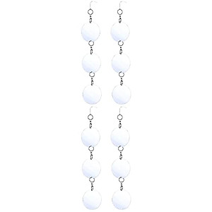 GANAZONO 4 Sets Metal Bird Deterrent Disc Hanging Disc Reflective Bird Reflector Woodpecker Devices for Patio Garden Woodpecker and Pigeon