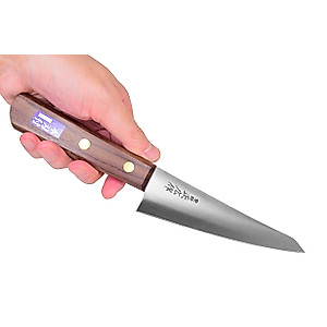 Seki Japan Masahiro Japanese Professional Boning Knife Traiangle Type, 150 mm (5.9 inch), Japanese Carbon Steel Kitchen Cutlery, Chef Knives with Rose Wood Handle