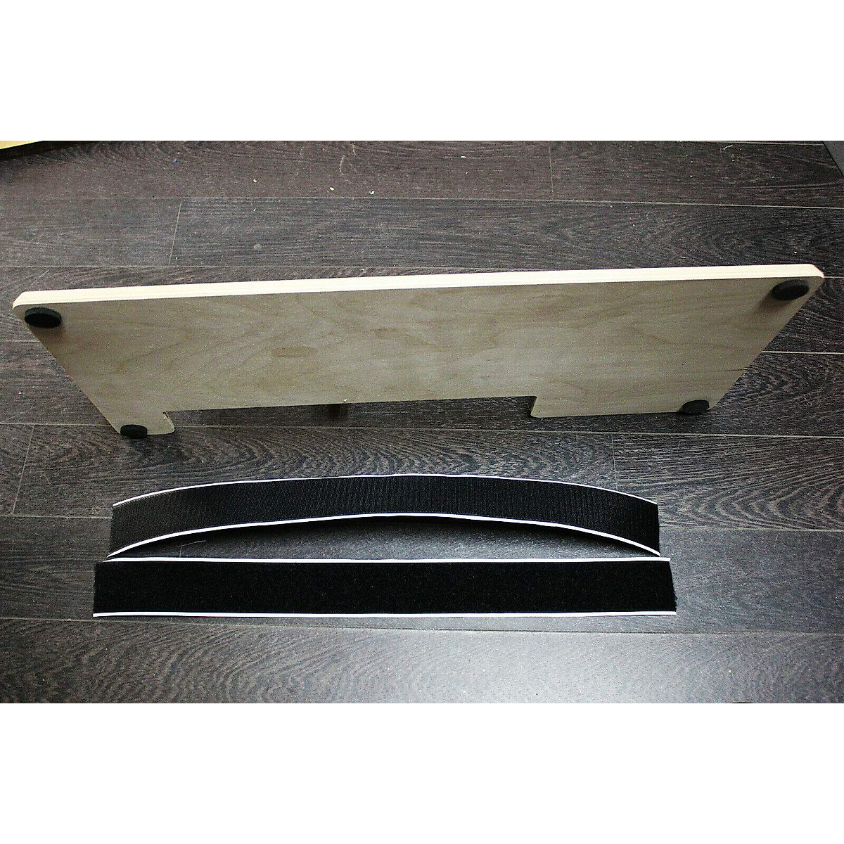 Guitar Effects Pedal Board Wood 2-Tier Platform Stand