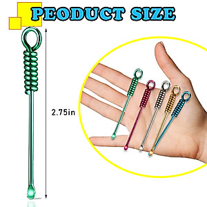 10Pcs Mini Spoon Tiny Shovel Spoon Portable Scoop Pendant Tiny Powder Spoons for Spices Salts Sand Spice Scoop