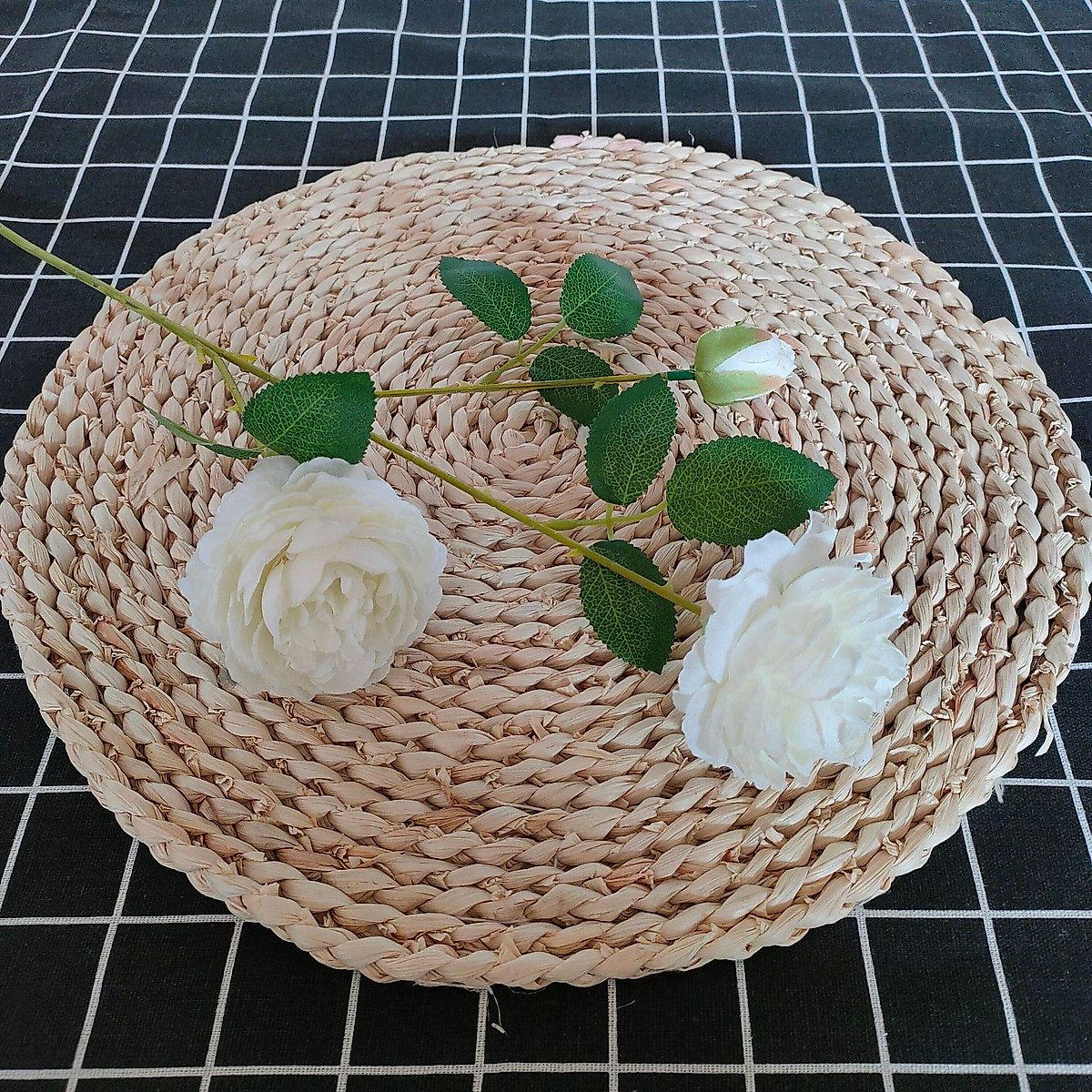 Bemacoggi 2pcs Peony Artificial Flowers Silk Flower Fake Peonies for Arrangements Wedding Anniversary Garden Home Office Decoration