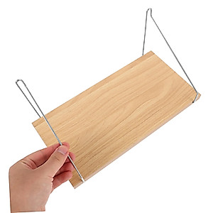 GOOHOCHY Wall Shelf Storage Shelves Storage Holder Wall Mounted Clothes Rail Floating Shelf for Wall Closet Rod Brackets Heavy Duty Wall-Mounted Shelf Wall Mounted Floating Shelf