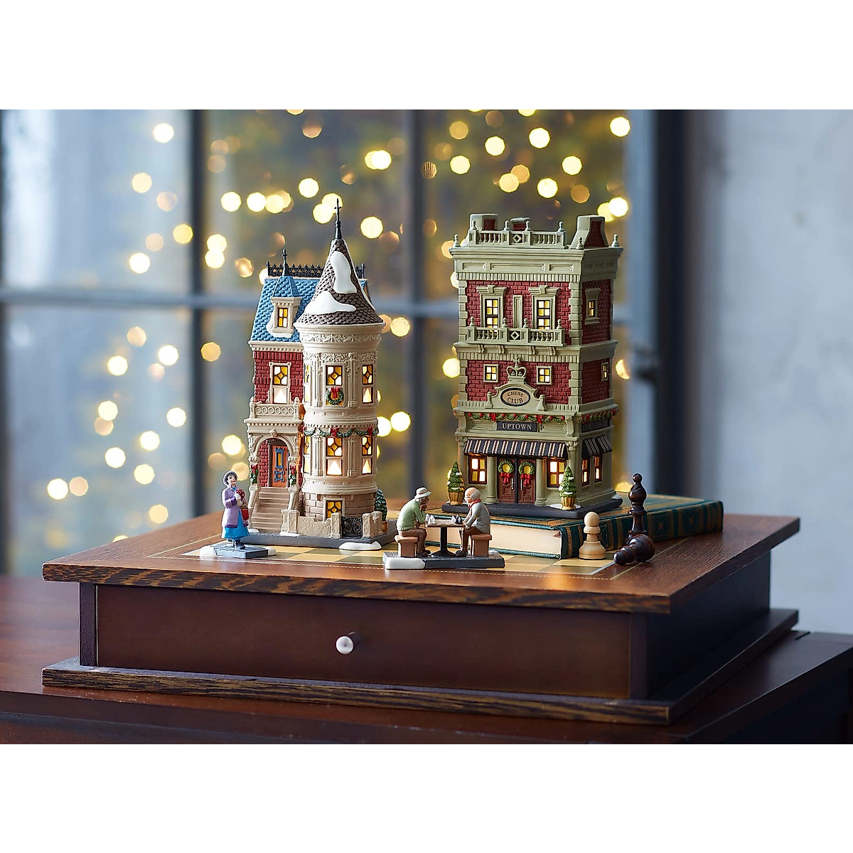 Department 56 Christmas in The City Village Accessories Perhaps The Queen's Gambit Figurine, 2.17 Inch, Multicolor