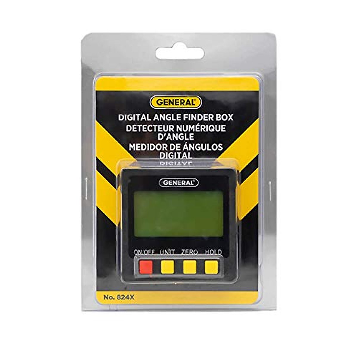 General Tools Backlit Digital Bevel Box #824X Angle Finder, Large Backlit LCD, Rotating Display, Magnetic Base