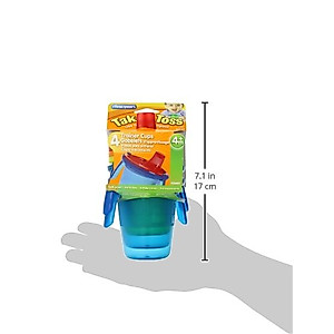 The First Years Take & Toss Spill-Proof Sippy Cups with Removable Handles, 7 Ounce, 4 Pack