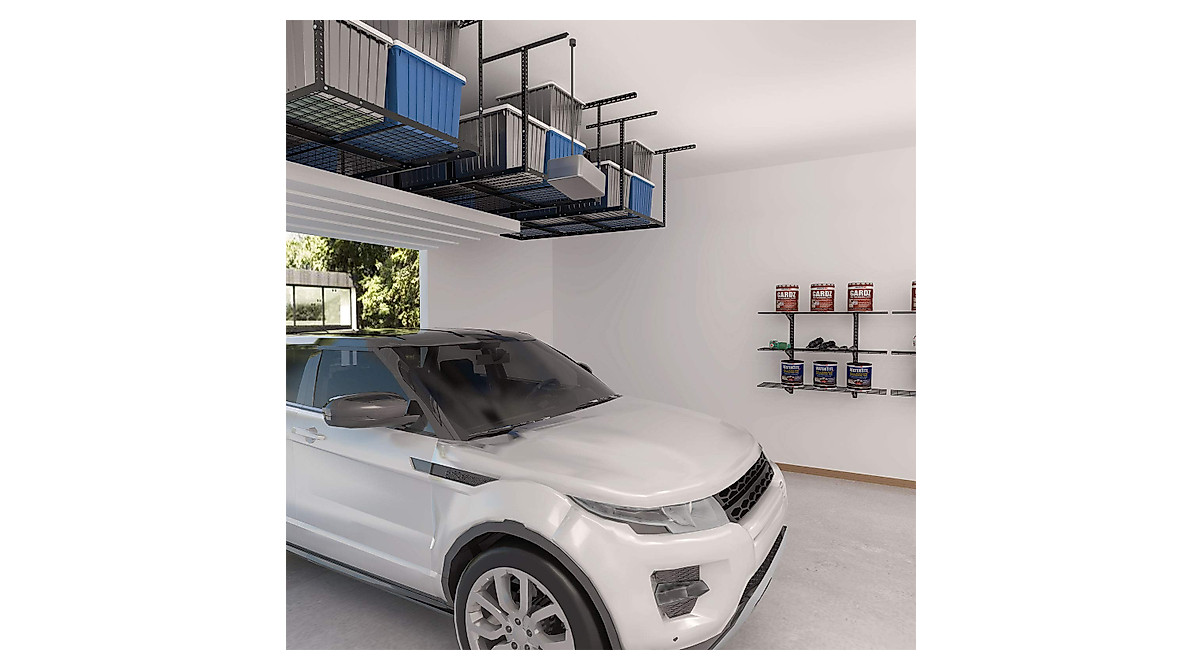 FLEXIMOUNTS 4x6 Heavy Duty Garage Ceiling Storage Rack