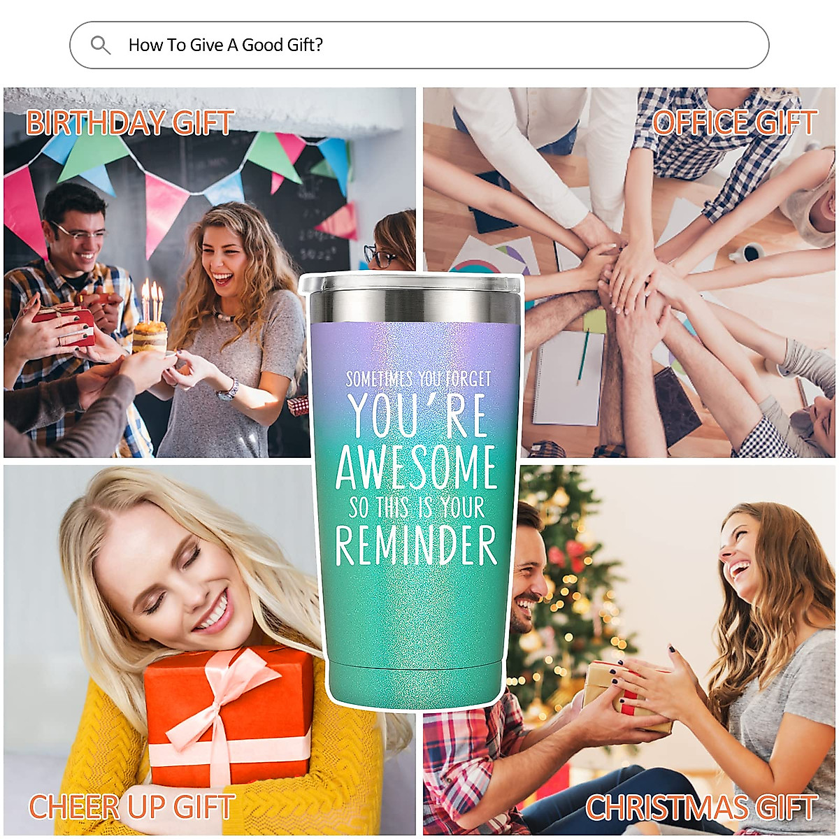 MASGALACC Inspirational Gifts for Women - Birthday Gifts, Thank You Gifts for Women, Mom, Wife, Sister, Best Friend, Her, Coworker, Employee - 20 Oz Insulated Tumbler