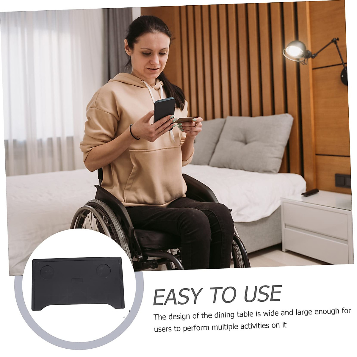 Wheelchair Dining Table Wheelchair Accessories for Adults Scooter Accessories for Adults Scooter Accessories for Wheelchair Table Tray Wheelchair Lap Tray Over The Bed Table