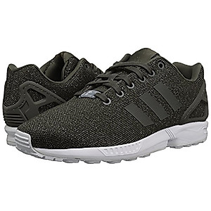adidas Originals Women's Zx Flux Sneaker, Utility Grey/Utility Black/Silver Metallic, 5.5 M US