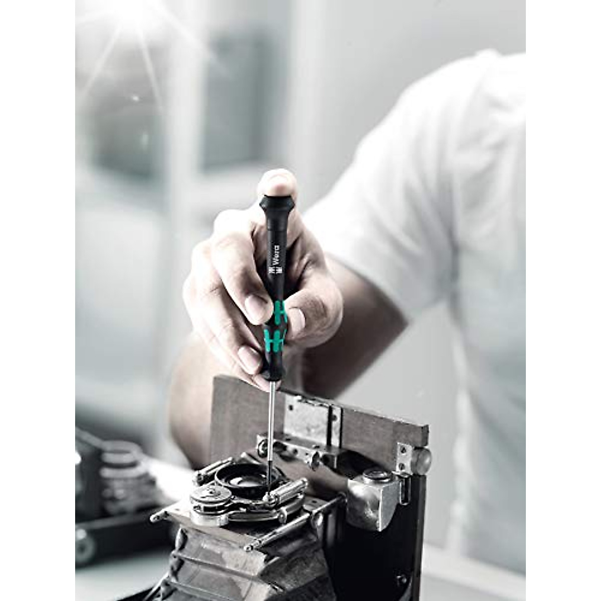 Wera 2035/6 Kraftform MicroSlotted/Phillips Electronics Screwdriver Set and Rack, 6-Piece, 05118152001