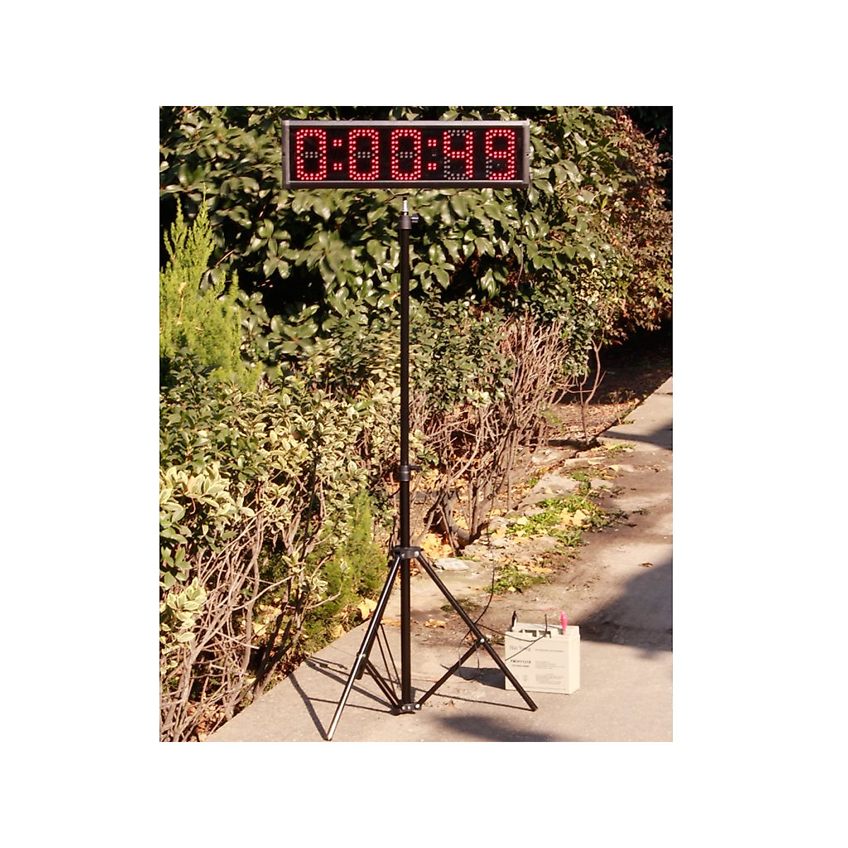 EU 5" 5 Digits RGB(7 Colors) LED Race Timing Clock for Running Events