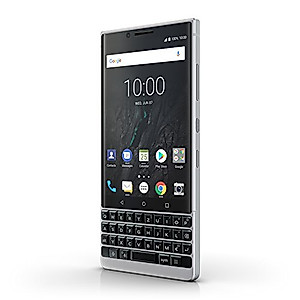 BlackBerry KEY2 64GB (Single-SIM, BBF100-1, QWERTZ Keypad) (GSM Only, No CDMA) Factory Unlocked 4G/LTE Smartphone (Silver) - International Version