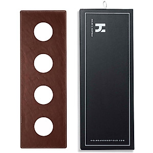 Holme & Hadfield Knife Deck and Combo Deck Vegan Leather Padding - Rustic Brown (Padding Only)