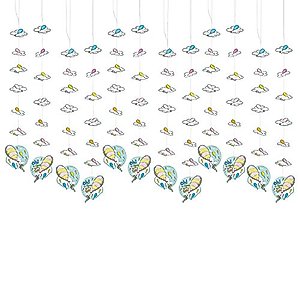 OH THE PLACES HANGING CUTOUTS - Party Decor - 12 Pieces