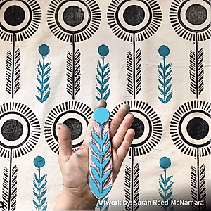 Speedball Fabric Block Printing Ink, 2.5 oz, Black, Non-Toxic Water-Miscible, No Heat Setting Required, Made in USA