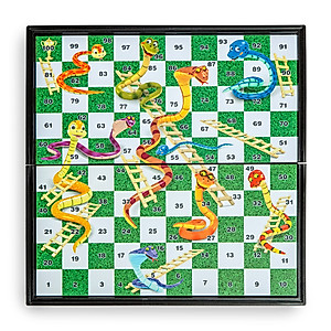Magnetic Snakes and Ladders Board Game Set - 9.6 Inches