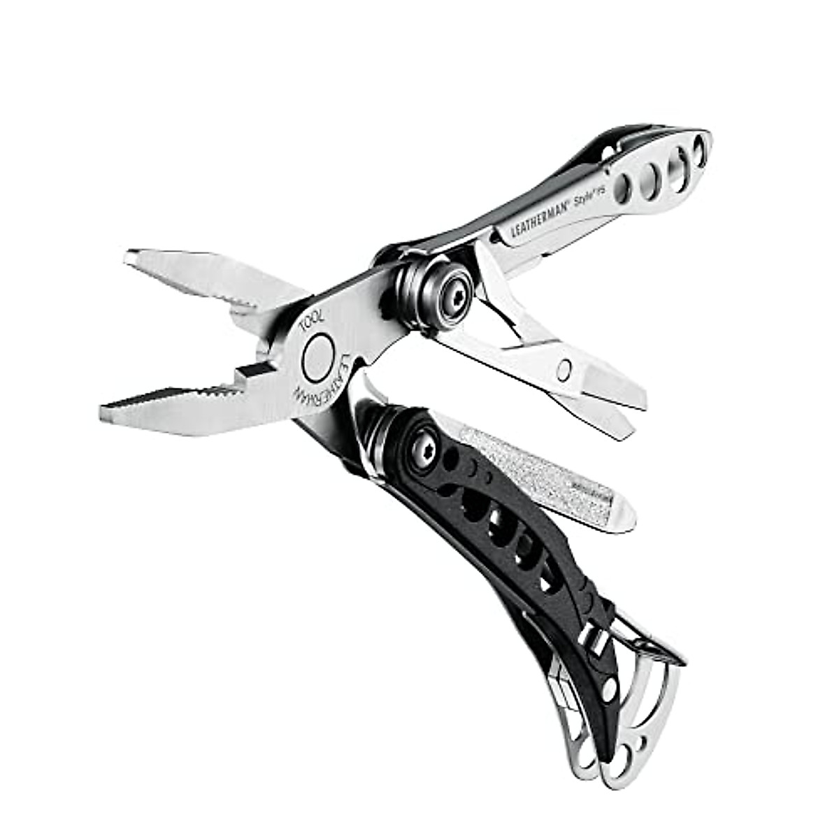 LEATHERMAN, Style PS Keychain Multitool with Spring-Action Scissors and Grooming Tools, Built in the USA, Black