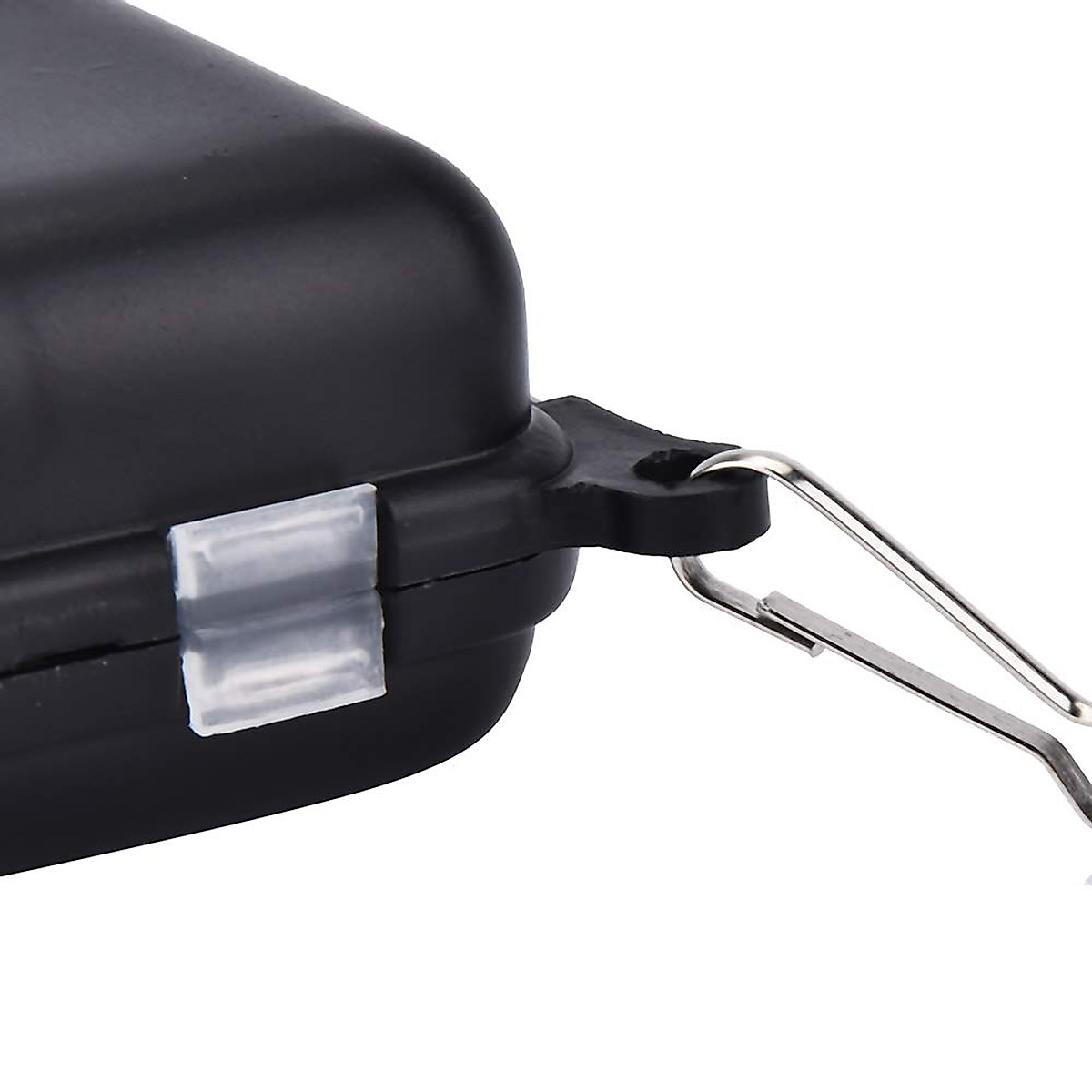 Fishing Tackle Box, Portable Reusable Fishing Hook Storage Case 9 Grids Translucent Cover Two Layer Fishing Tackle Accessories for Hiking, Travel