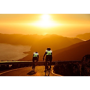 Atlecko 360° Rechargeable LED Running, Cycling, Hiking Reflective Vest & Belt for Men, Women & Kids - Safe & Comfortable - Bright Lights for High Visibility, Excellent Battery Life, Perfect for Night