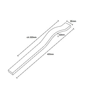 Richelieu Hardware 646432033 Pull, Milk Oak