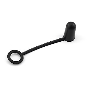 DGHAOP 30pcs Pourers Dust Caps, Black Rubber Hooded Pourers Dust Caps (Not Include the Spout)