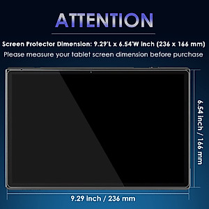 DETUOSI 【2-PACK】 Screen Protector for WECOOL WM1001-W 10.1 inch, Tabtrust TT100AB, YIERA 10.1", Tabtrust TT100DB, HAOQIN HaoTab H10 10.1, Tagital T10K, XINYANGCH 10.1" Tablet Tempered Glass Protector