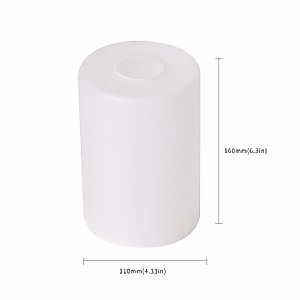 Frosted Glass Lamp Shade Cylinder Glass Shade Replacement Glass Light Shade For Floor Lamps, Chandelier, Replacement Lamp shade 6..3"*4.33" E26