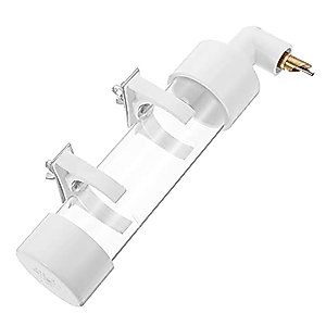 Balacoo Bird Drinker Waterer Parrot Automatic Drinking Device Water Feeder for Parakeet Cockatiel Conure Lovebird African Grey Macaw Clear