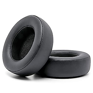 WC Upgraded Replacement Earpads for Corsair Virtuoso Gaming Headset Made by Wicked Cushions | Improved Durability, Thickness, Softer Leather, and Sound Isolation | Black