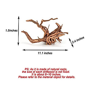 Tfwadmx Aquarium Driftwood, Spider Wood Sinkable Driftwood for Fish Tank Decorations Natural Branches for Reptile
