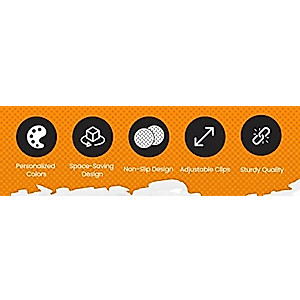 Abs Plastic Trouser Skirt Hangers, Perfect for Skirts, Pants, Slacks, Jeans, and More Set of 5 - Gold