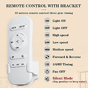 EKIZNSN Boho Caged Ceiling Fan with Light, 20 Inch Modern Boho Bladeless Ceiling Fan, Low Profile Flush Mount Ceiling Fans with Lights for Bedroom (5 E26 Bulbs Included)