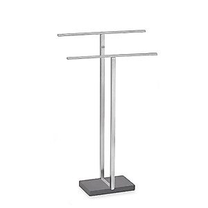 Towel Butler Polystone Base (Stainless Steel) (34"H x 19.75"W x 6.3"D)