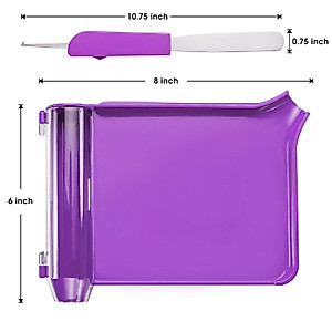 Right Hand Pill Counting Tray with Spatula (Purple)