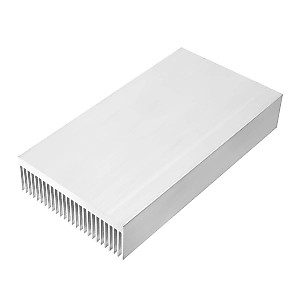 Xnrtop Silver Tone Aluminium Radiator Heatsink Heat Sink 150x80x27mm， 6" x 3" x 1.1"(LWH)