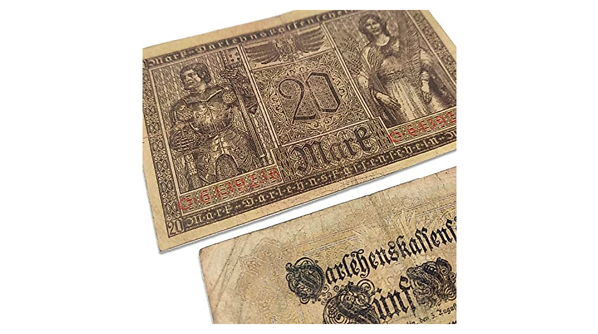 WWI German Empire Banknotes Collection - Authentic & Certified