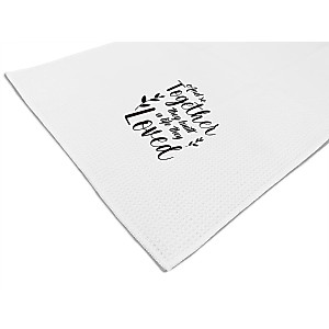 Voatok Together They Built A Life They Loved Kitchen Towels Dish Towels,Inspirational Quotes Decorative Home Kitchen Towels,Housewarming Gift,Couples Gifts