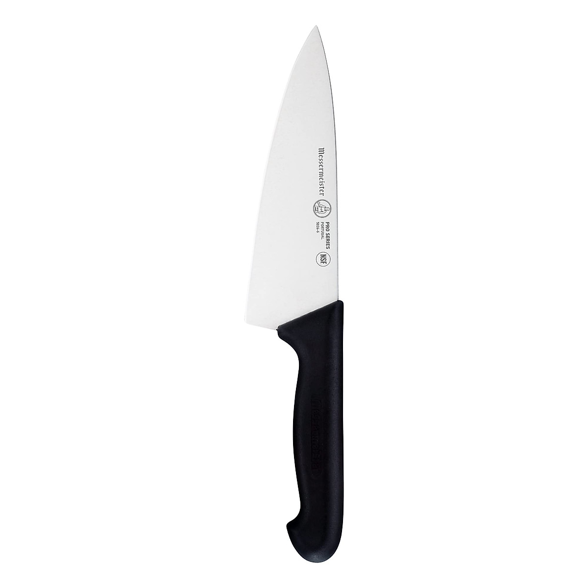 Messermeister Pro Series 6” Wide-Blade Chef’s Knife - German X50 Stainless Steel & NSF-Approved PolyFibre Handle - 15-Degree Edge, Rust Resistant & Easy to Maintain - Made in Portugal
