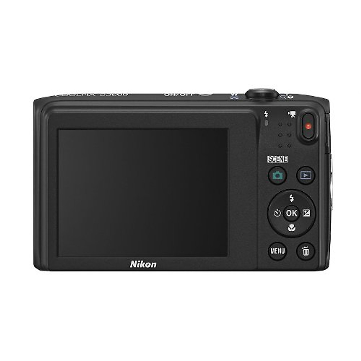 Nikon COOLPIX S3600 20.1 MP Digital Camera with 8x Zoom NIKKOR Lens and 720p HD Video (Black) (Discontinued by Manufacturer)