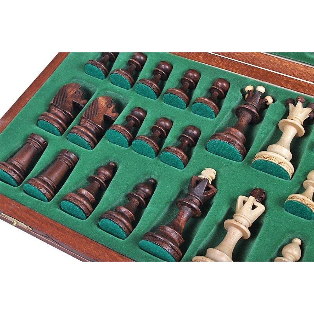 Chess and games shop Muba Beautiful Handcrafted Wooden Chess Set with Board and Chess Pieces - Gift idea Products (16inch (40 cm)), 1-2 players