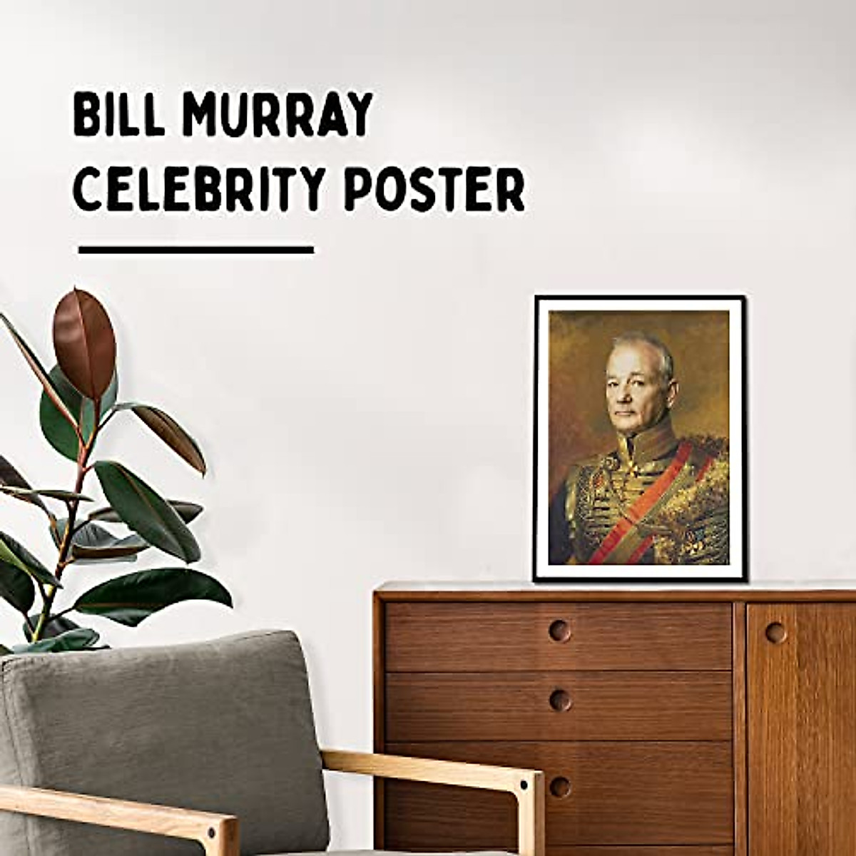 Murray Poster - Funny Celebrity Art - Faux Oil Painting Print - Novelty Pop Culture Artwork Gift9