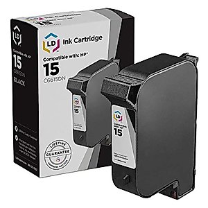 LD Remanufactured Ink Cartridge Replacement for HP 15 C6615DN (Black)