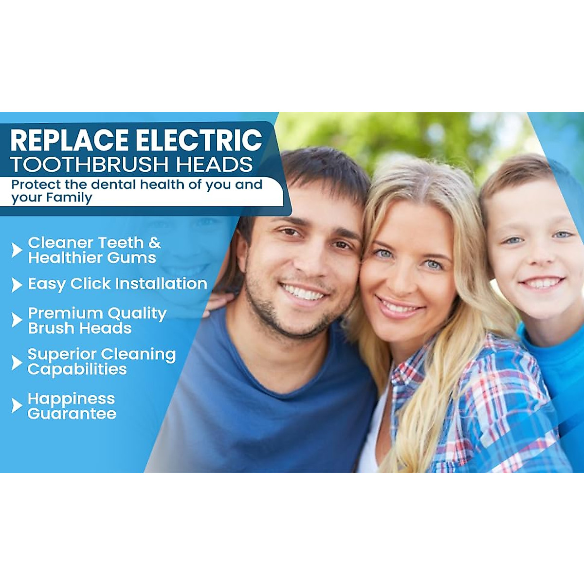 4 x Kids Toothbrush Heads Replacement Oral B Compatible Children Toothbrush Head Child Soft Bristle Refill