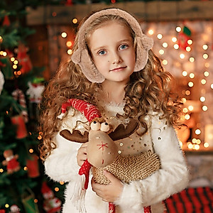 BESPORTBLE Cute Furry Earmuffs with Animal Ear Plush Bear Earmuffs Winter Outdoor Earmuffs Ear Warmer Ear Cover Headband for Girls Women